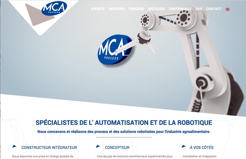 Un nouveau site web pour MCA Process - K unique
